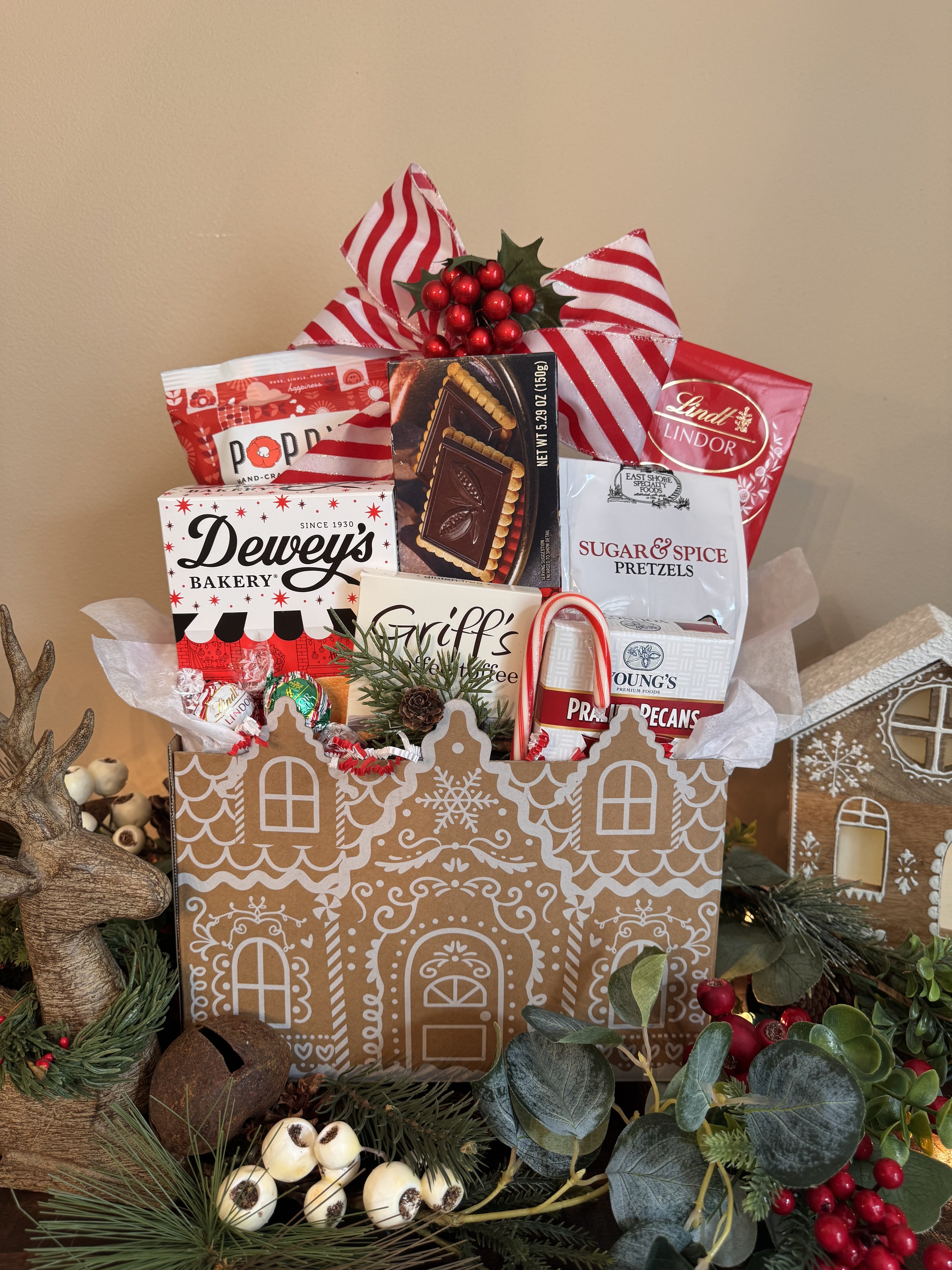 Gingerbread Holiday Gift Box – A Gift Basket Full by Carolina Gift Baskets